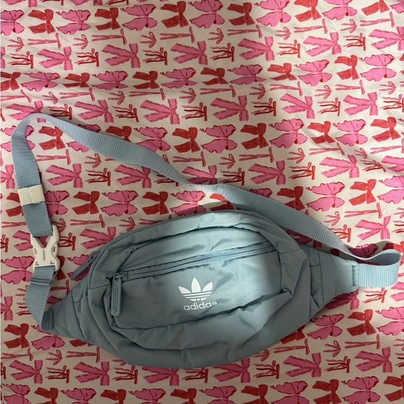 adidas | Bags | Adidas Sky Blue Fanny Pack | Poshmark